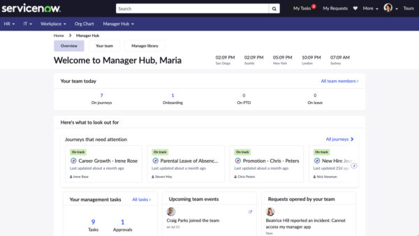 2022 Top HR Product: ServiceNow Manager Hub - HR Executive